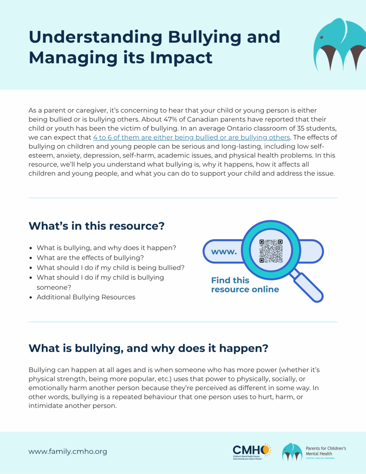 Understanding Bullying and Managing Its Impact | Parents and Caregivers ...