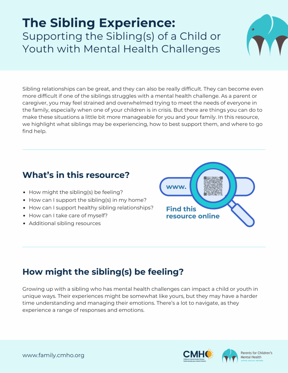 The Sibling Experience: Supporting the Sibling(s) of a Child or Youth ...